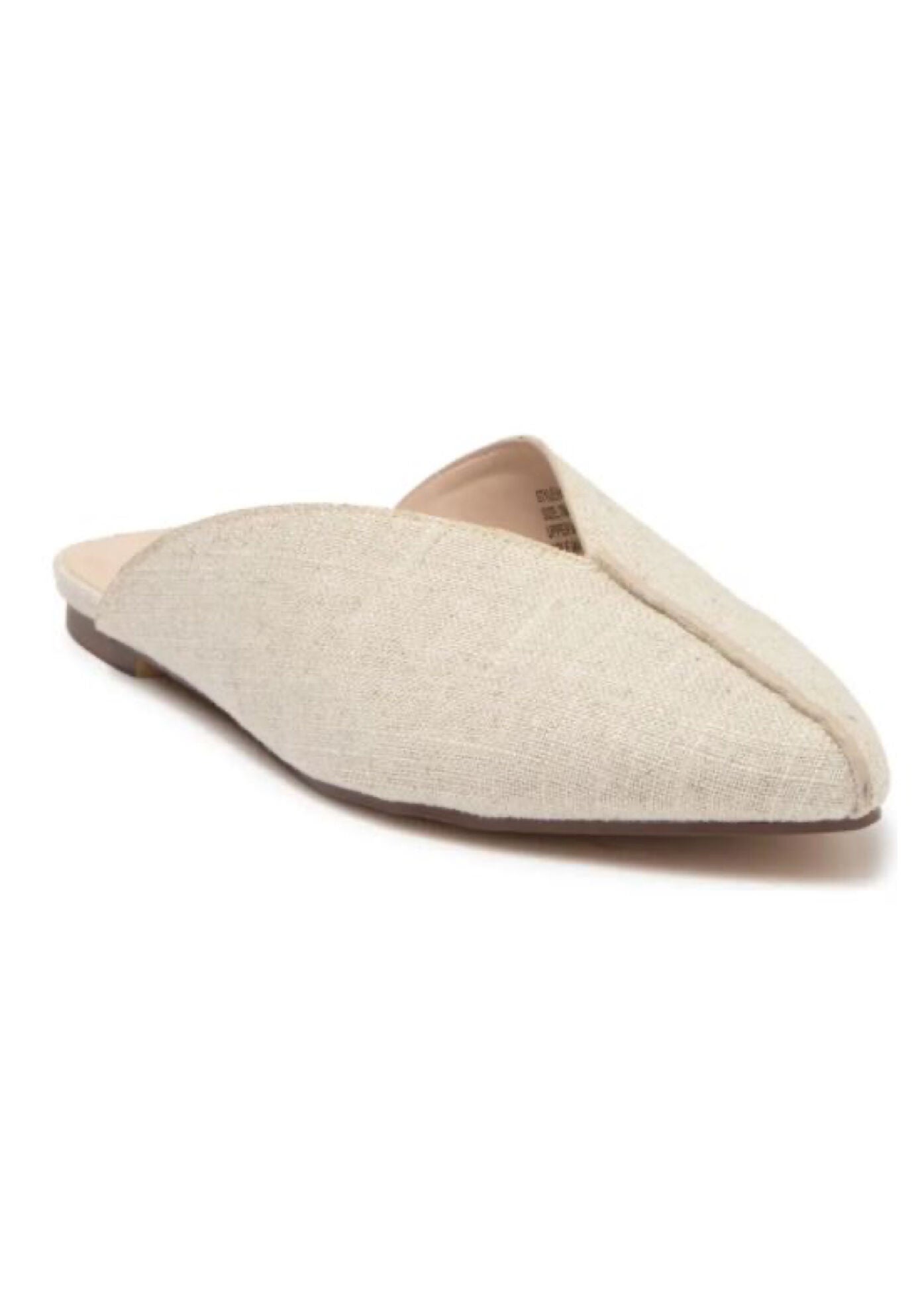 Women's Vegan Leather Flat Mule HH-S2110, Natural | Catherines