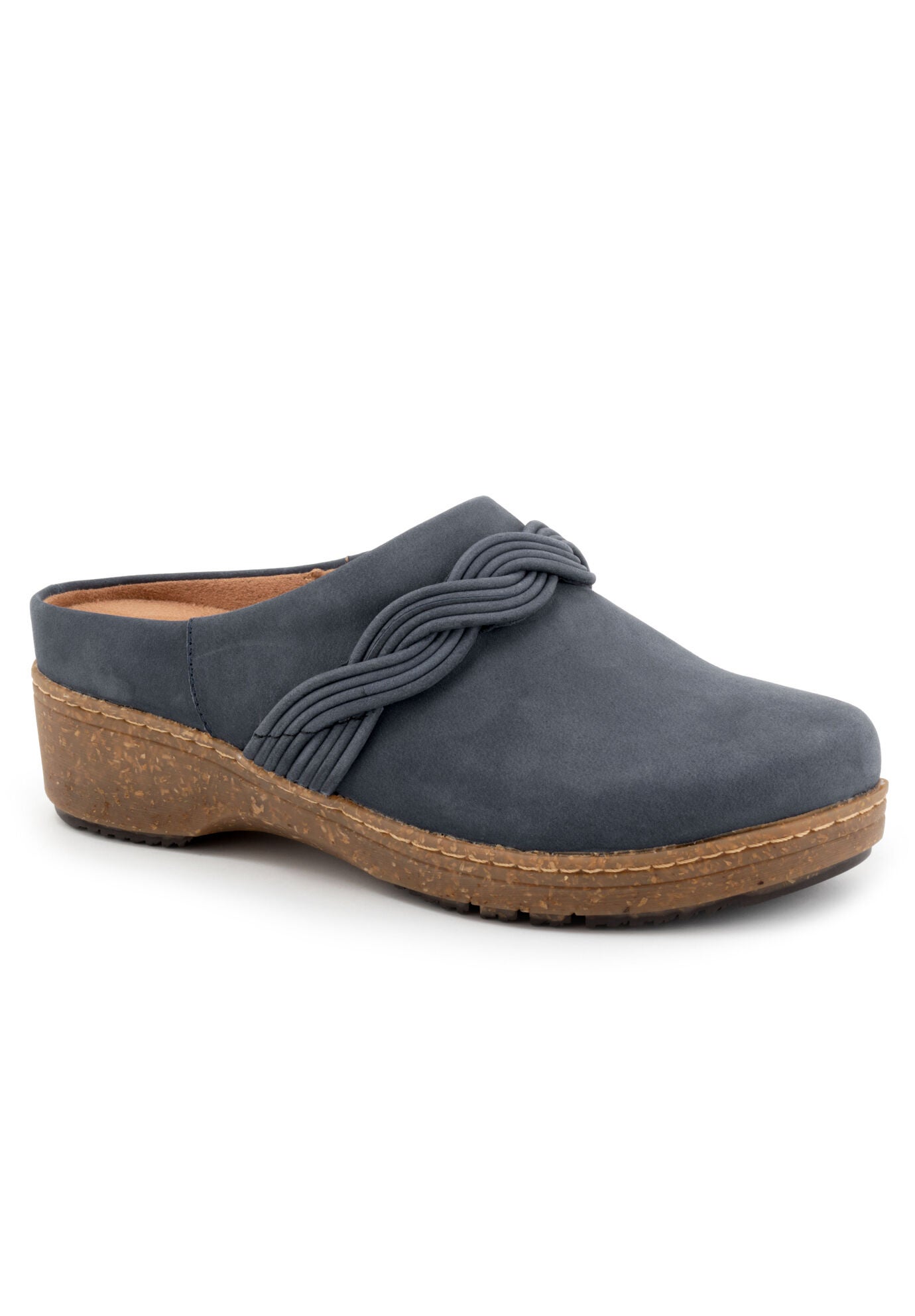 Arvada Twist Mule with Removable Footbed, Navy Nubuck | Catherines