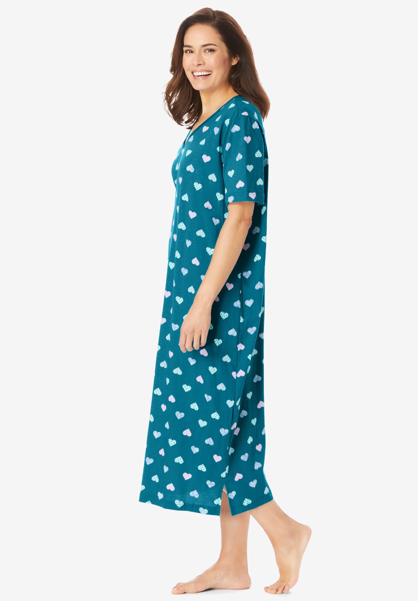 Long Print Sleepshirt | Catherines