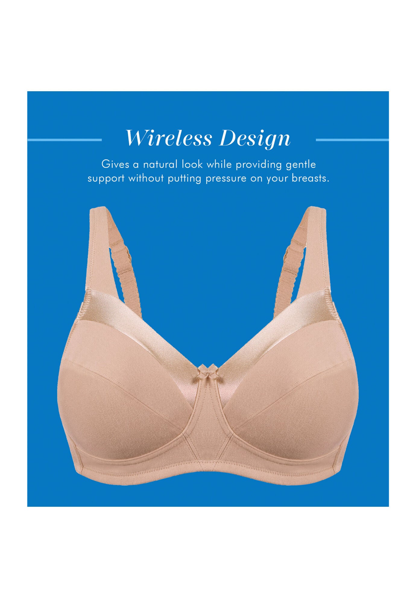 Wireless Cotton Bra with Unlined Cups - Bestform 5006715, Dark Pink ...