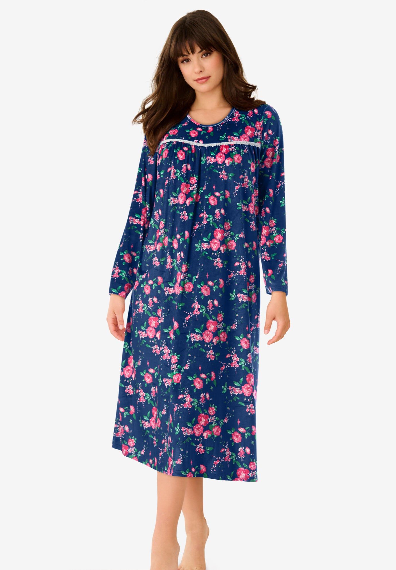 Only Necessities® Velour Gown | Catherines