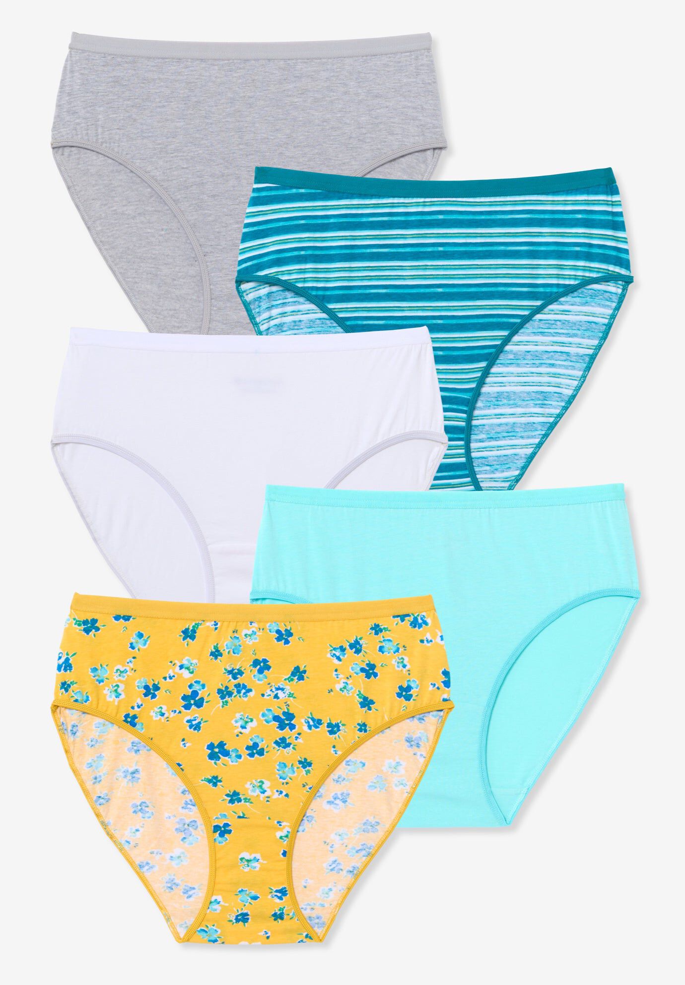 Hi-Cut Cotton Brief 5-Pack | Catherines