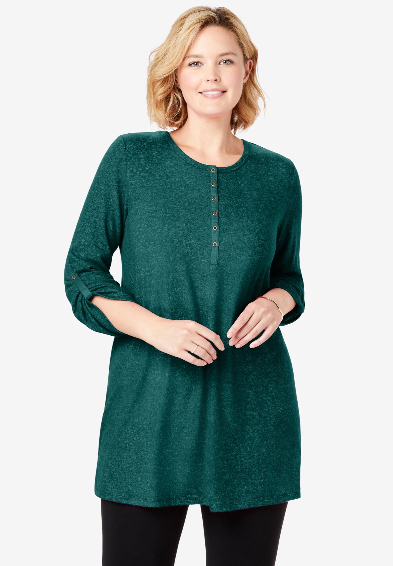 Cozy Henley Tunic | Catherines