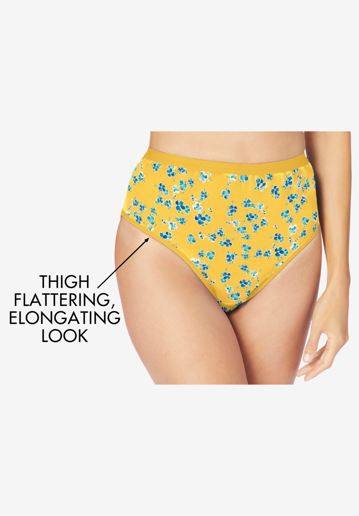 Hi Cut Cotton Brief 5 Pack With Soft Waistband Pastel Pack Catherines