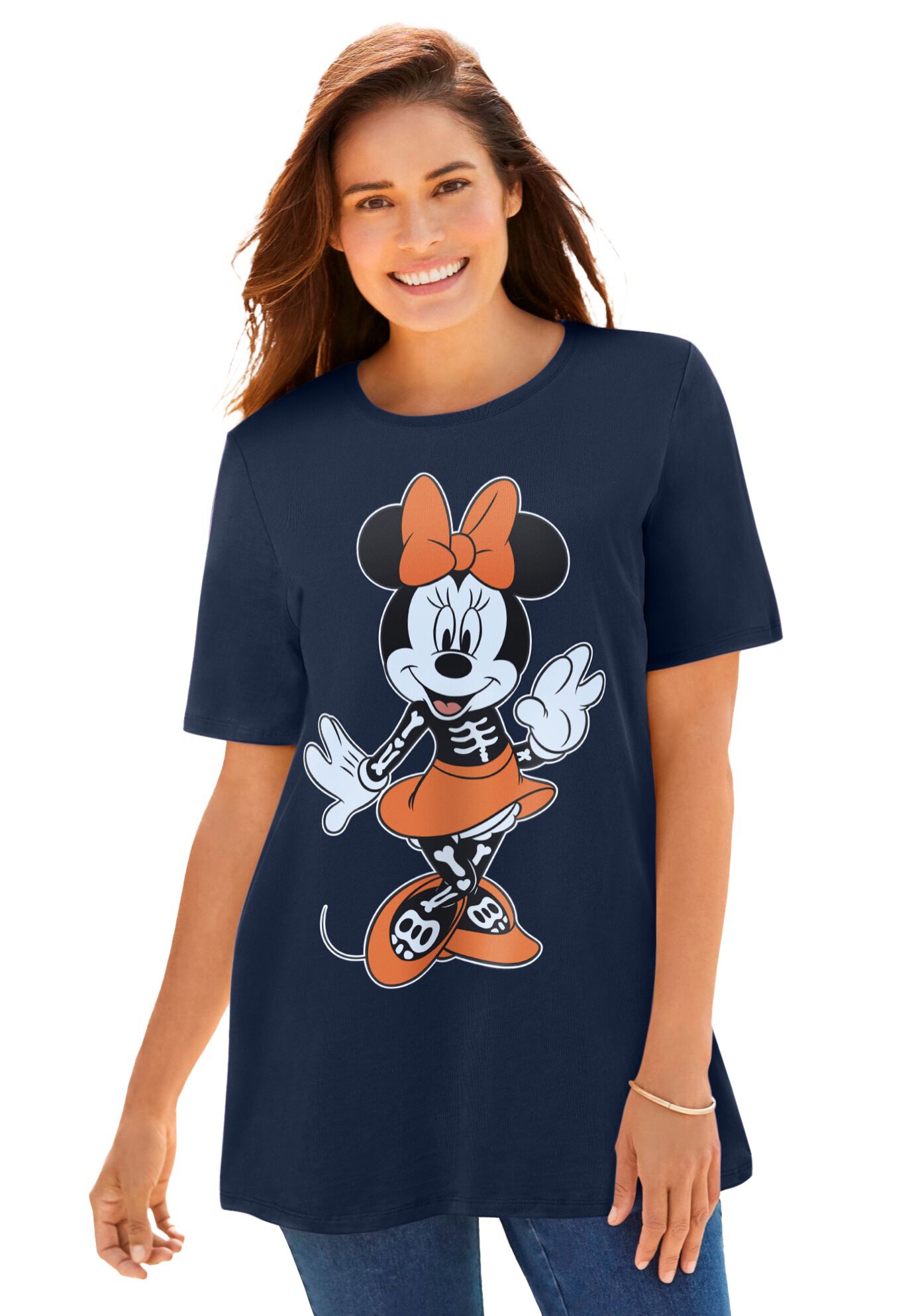 Disney Halloween Minnie Bone Tee | Catherines