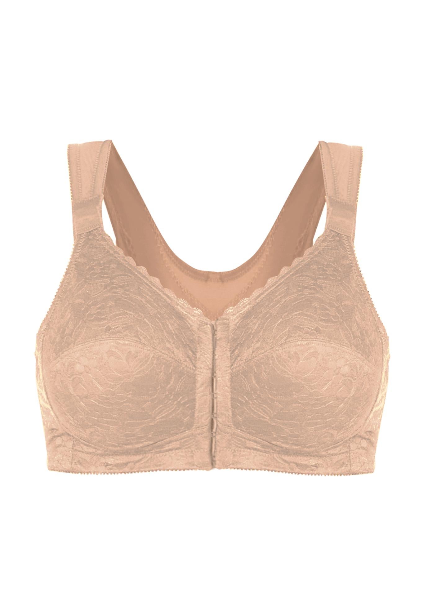 Front Close Wireless Posture Bra for Full Support, Nude | Catherines