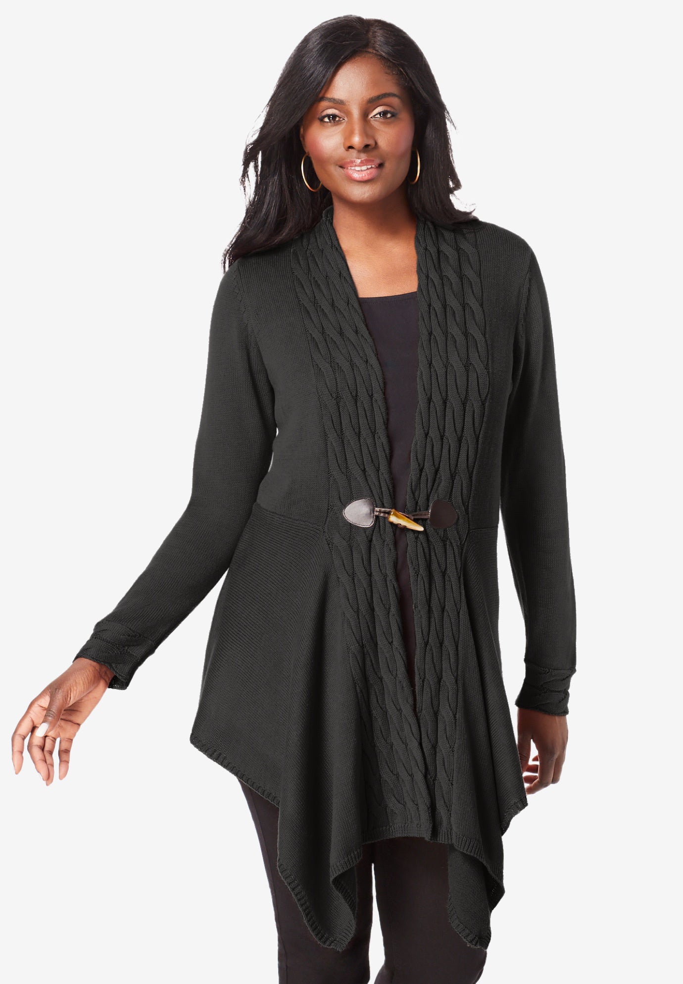 Toggle-Front Cardigan | Catherines